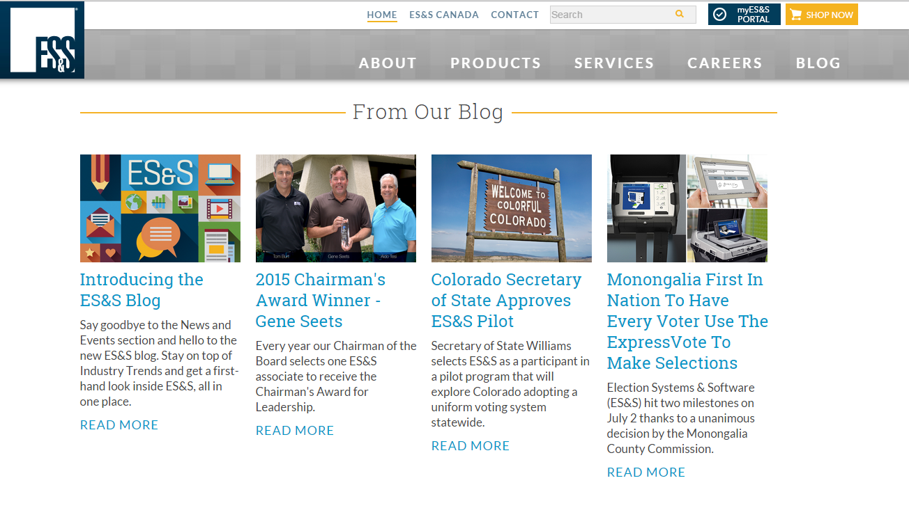 Introducing ES&S Blog - Election Systems & Software