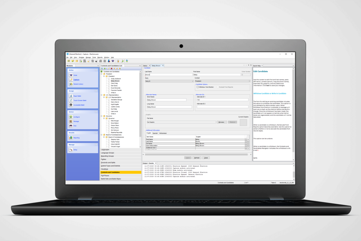 Electionware - Election Systems & Software
